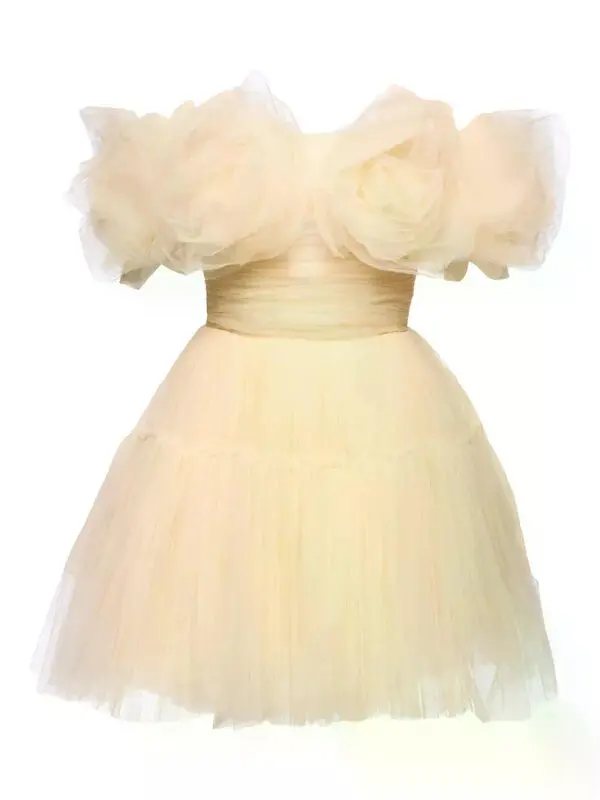 ANA RADU Ruffled Off-the-shoulder Dress