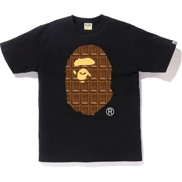 A BATHING APE Valentine Chocolate Ape Head Tee Shirt Tee Shirt