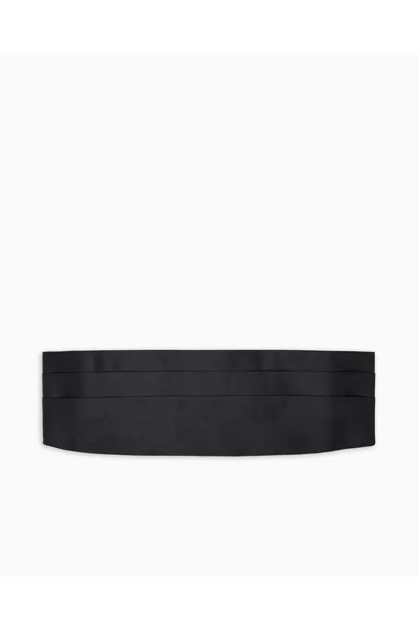 Emporio Armani Pure Silk Tuxedo Band - Black