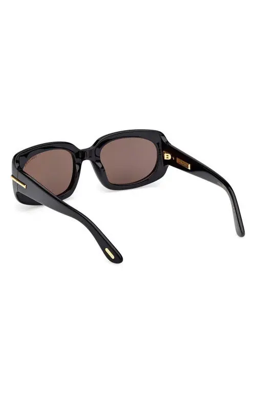 TOM FORD Icon 54mm Rectangular Sunglasses