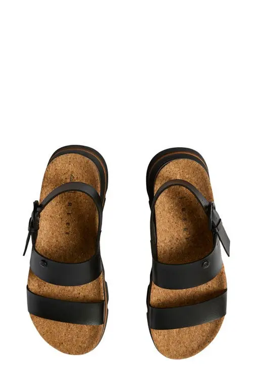 Reef Vista Luxe Liah Slingback Platform Sandal - Black