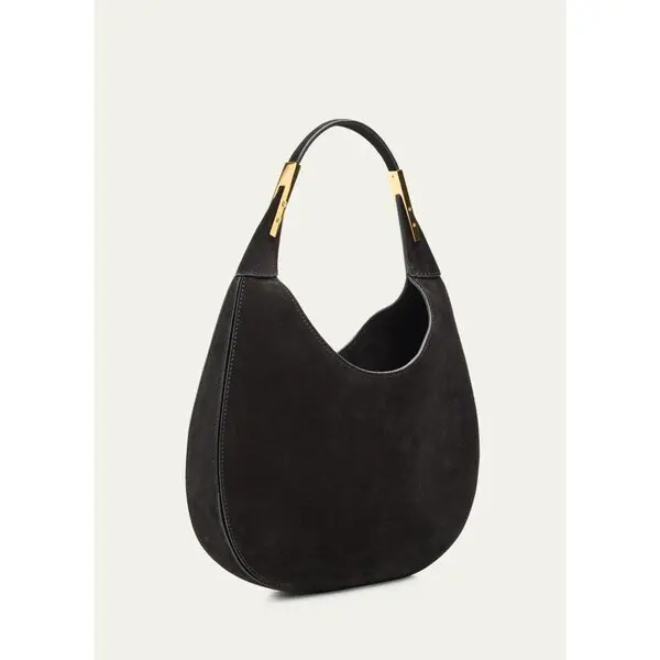 Savette Florence Suede Hobo Bag - Black