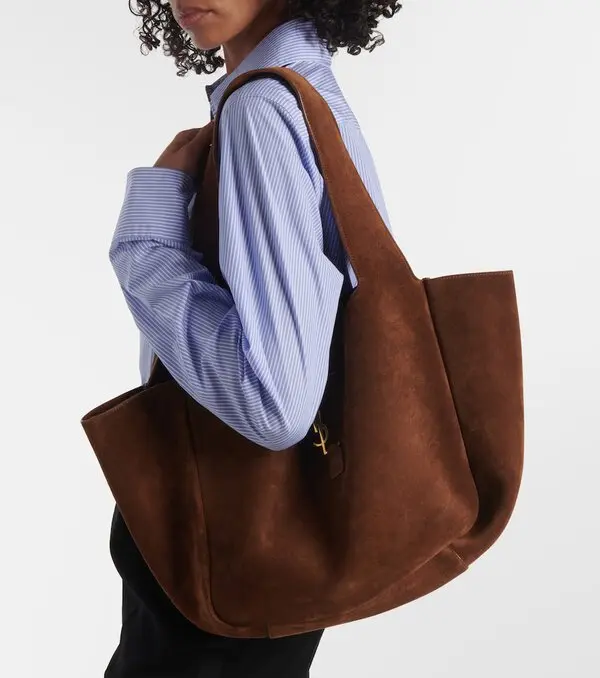 Saint Laurent Le 5 À 7 Bea Suede Tote Bag