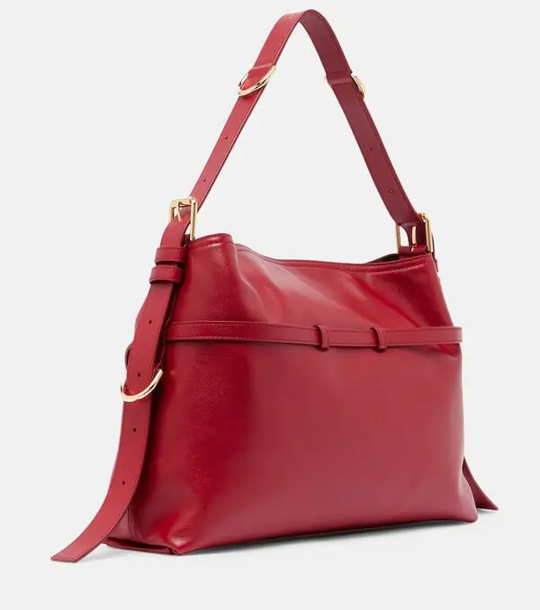 Givenchy Voyou Medium Leather Shoulder Bag - Red