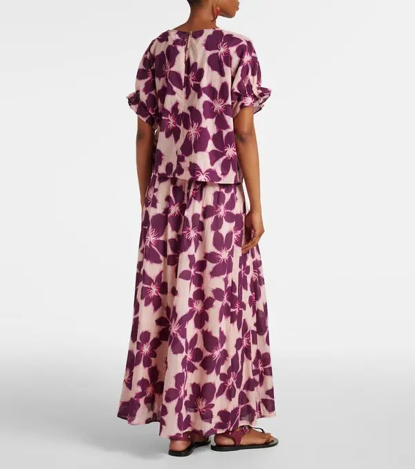 Velvet By Graham & Spencer Delilah Floral Cotton Poplin Blouse