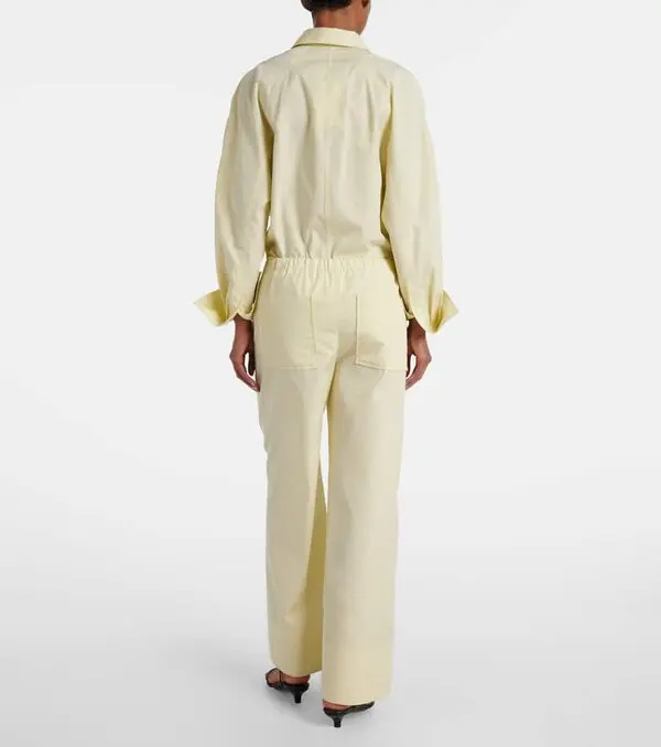 TOTEME Cotton Poplin Wide-leg Pants