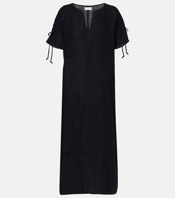 Velvet By Graham & Spencer Maeve Linen Midi Dress - Blue