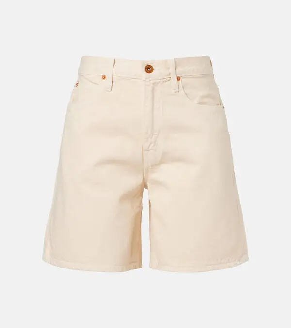 SLVRLAKE Square Denim Shorts - White