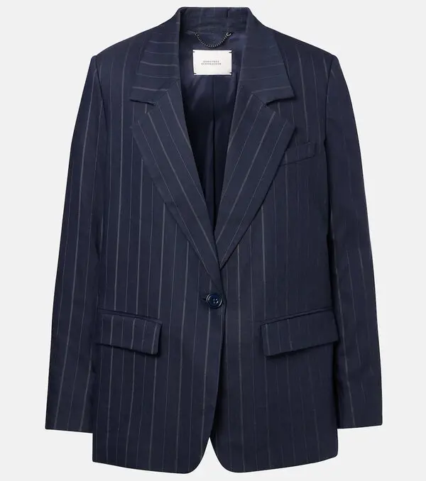 Dorothee Schumacher Linen-blend Blazer - Blue