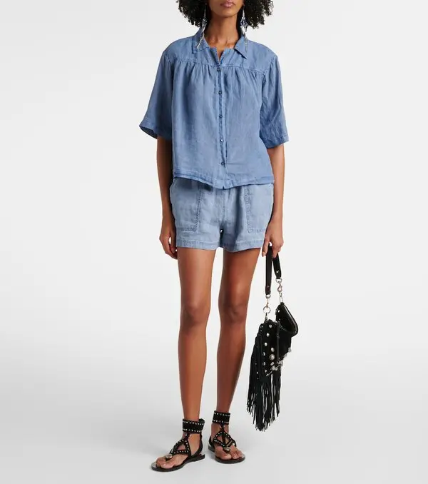 Velvet By Graham & Spencer Rowan Linen Shirt