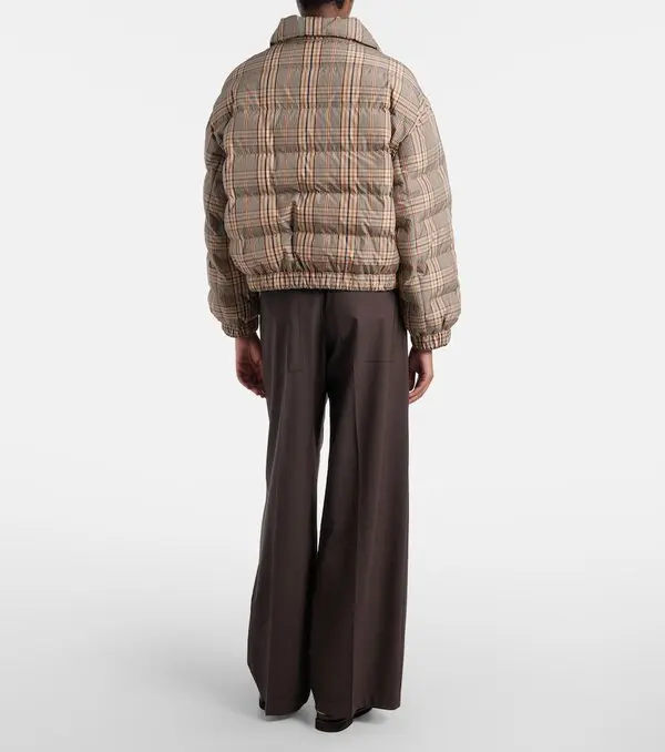 Brunello Cucinelli Wool-blend High-rise Wide-leg Pants - Brown