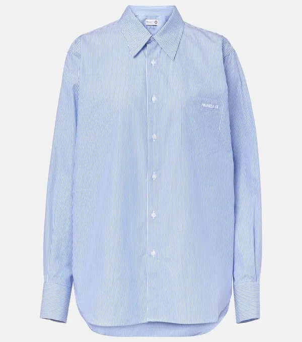 Hunza G Striped Cotton Poplin Shirt