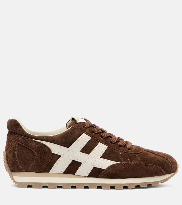 Hogan H671 Suede Sneakers - Brown