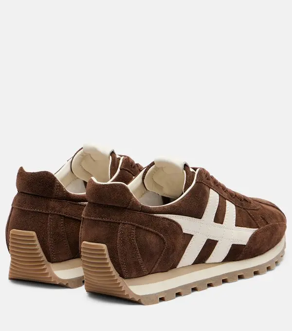 Hogan H671 Suede Sneakers - Brown