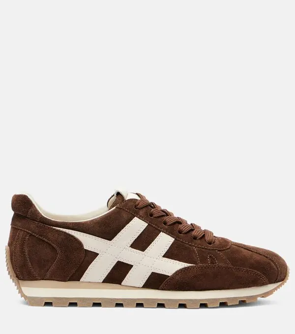 Hogan H671 Suede Sneakers - Brown
