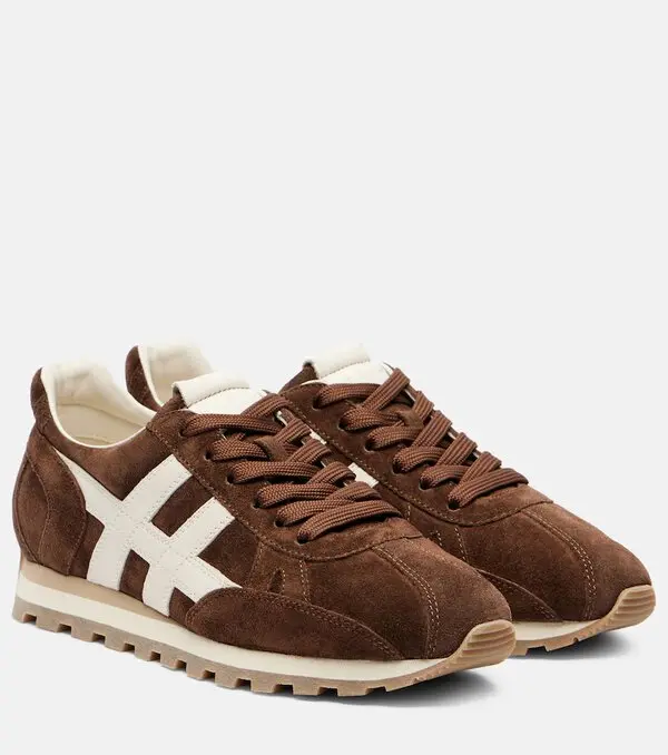 Hogan H671 Suede Sneakers - Brown