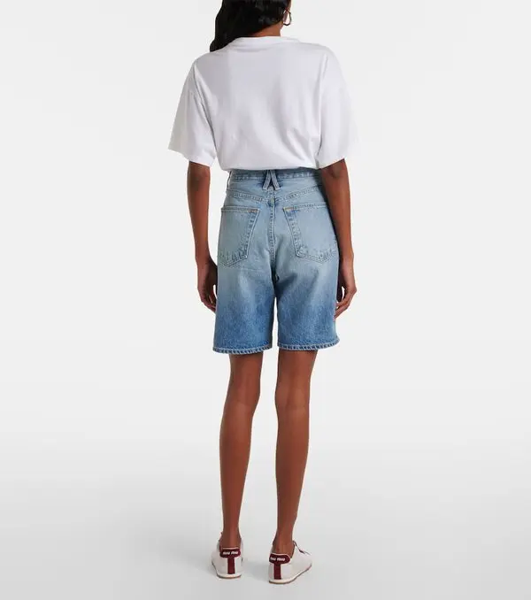 SLVRLAKE High-rise Denim Bermuda Shorts