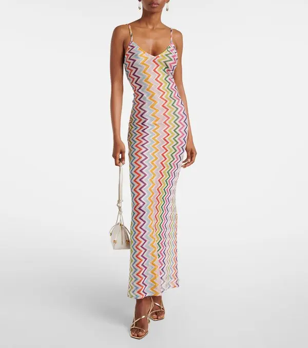 Missoni Zigzag Open-back Maxi Dress