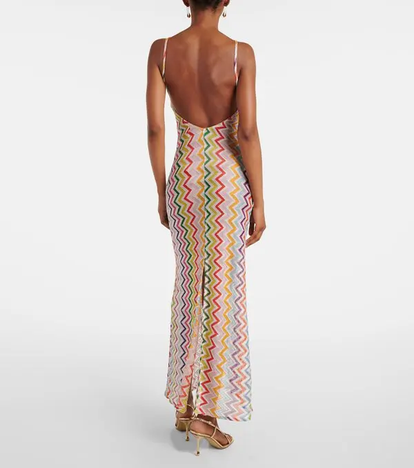 Missoni Zigzag Open-back Maxi Dress