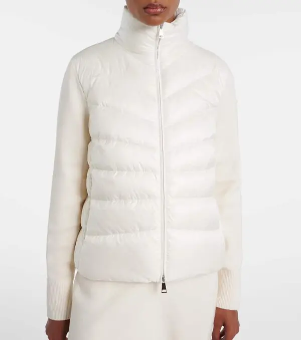 Moncler Down-paneled Cardigan