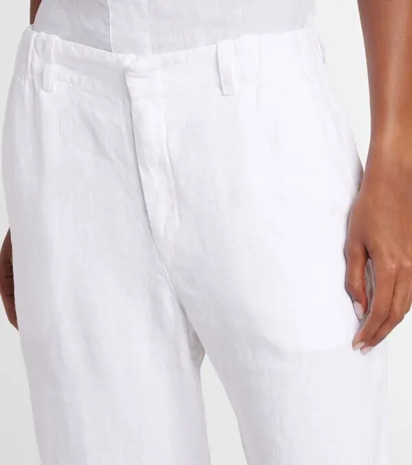 Velvet By Graham & Spencer Taylor Linen Straight Pants