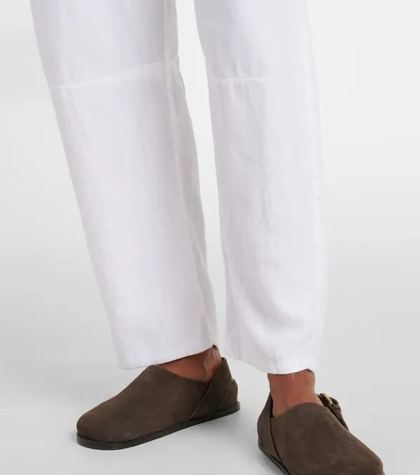 Velvet By Graham & Spencer Taylor Linen Straight Pants