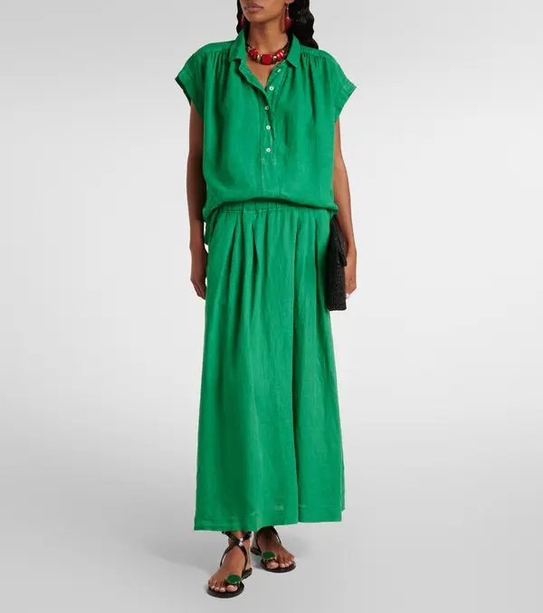 Velvet By Graham & Spencer Elowen Linen Top
