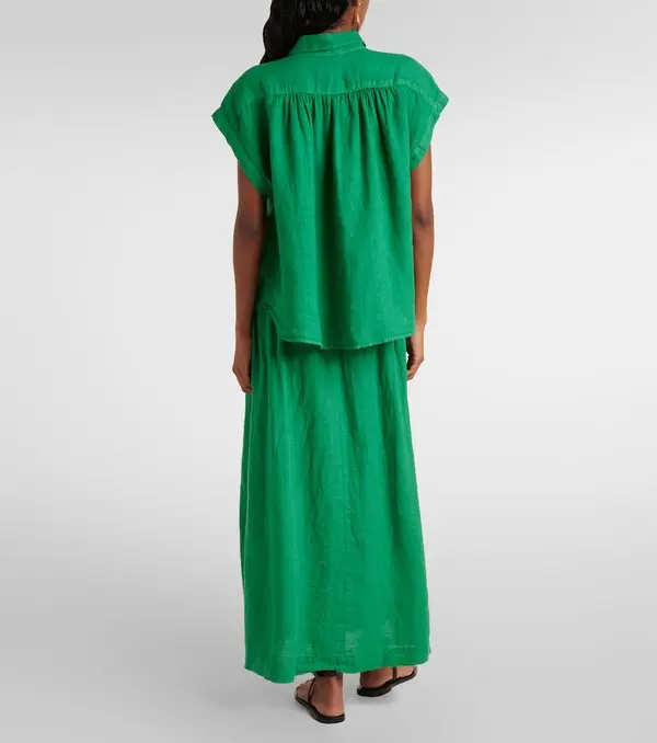 Velvet By Graham & Spencer Elowen Linen Top