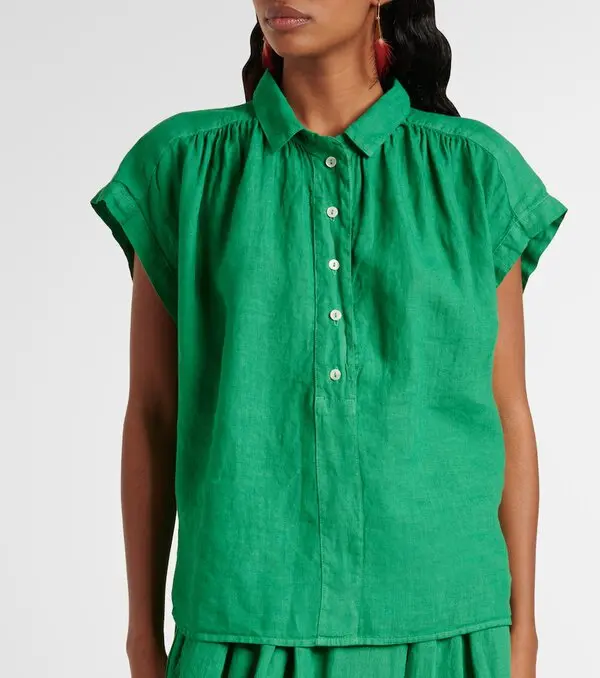 Velvet By Graham & Spencer Elowen Linen Top
