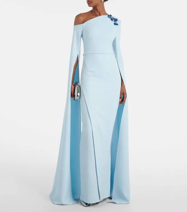 Safiyaa Rinna Embellished Crêpe Gown