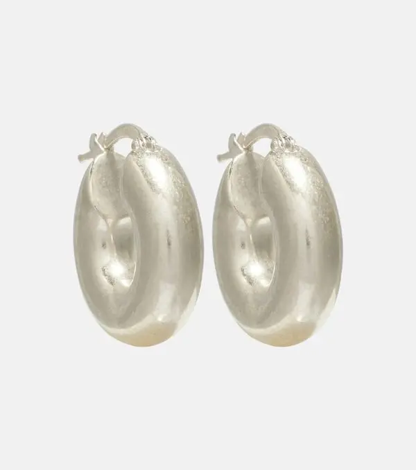 JIL SANDER Small Hoop Earrings - Silver