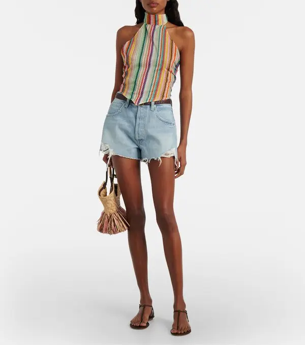 Citizens Of Humanity Loro Frayed Denim Shorts