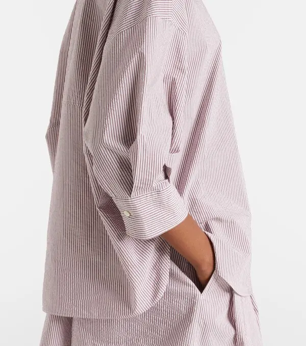 Brunello Cucinelli Striped Shirt - Red
