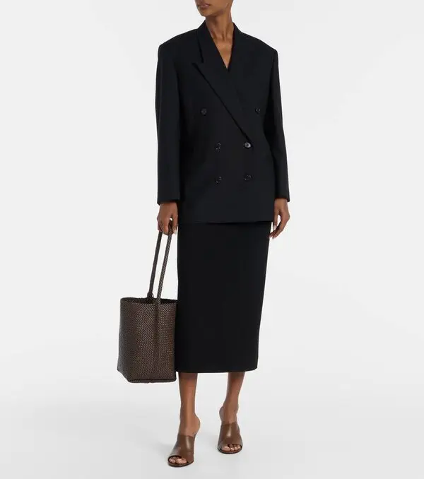 THE ROW N/s Park Medium Woven Shopper