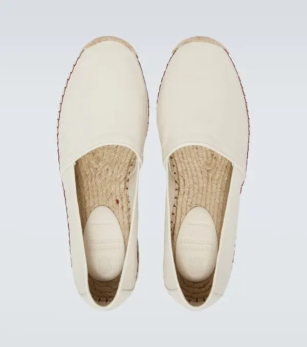 Brunello Cucinelli Leather Espadrilles - White