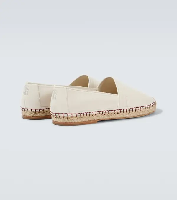 Brunello Cucinelli Leather Espadrilles - White