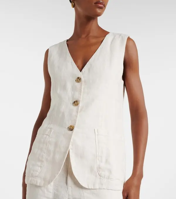 Velvet By Graham & Spencer Acie Linen Vest