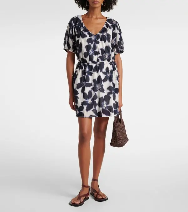 Velvet By Graham & Spencer Hazel Floral Cotton Voile Minidress