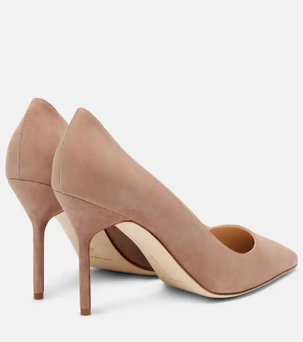Manolo Blahnik Bb 90 Suede Pumps - Brown