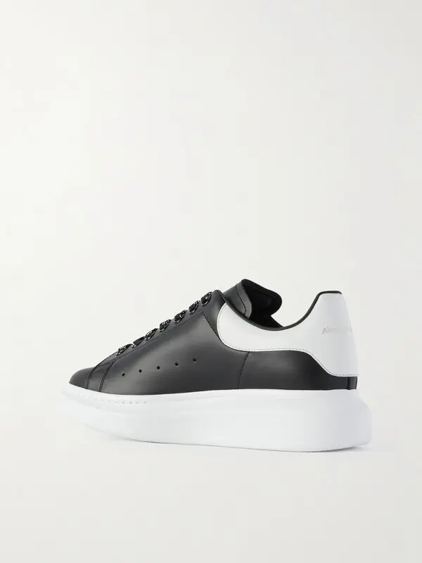 Alexander McQueen Exaggerated-sole Studded Leather Sneakers - Black