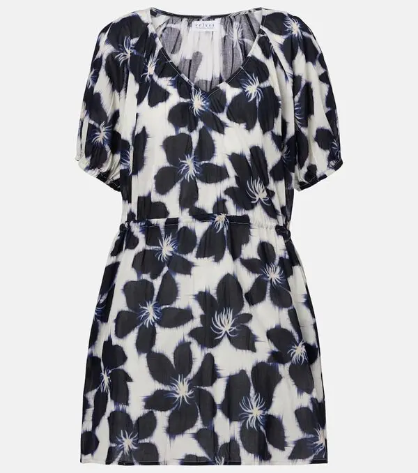 Velvet By Graham & Spencer Hazel Floral Cotton Voile Mini Dress - Multicoloured