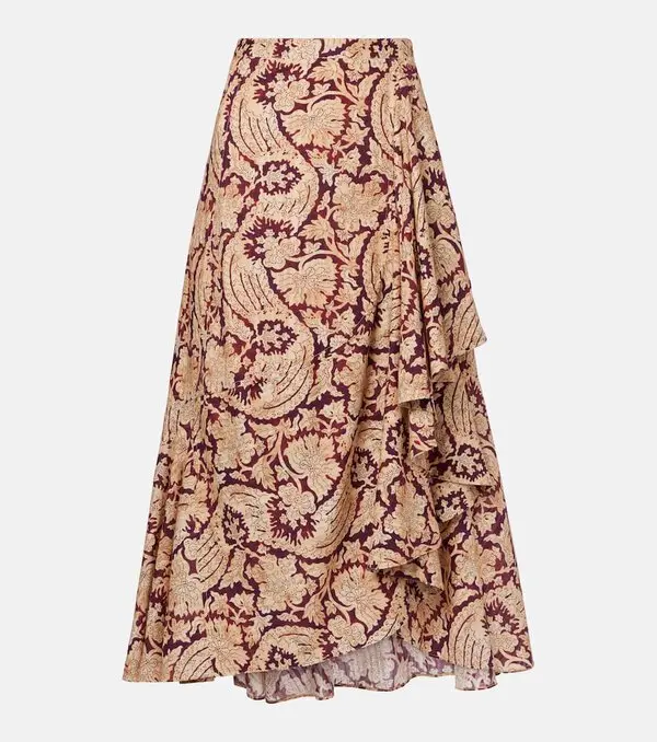 Ulla Johnson Sabina Printed Maxi Skirt - Multicoloured