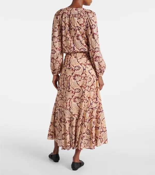 Ulla Johnson Sabina Printed Maxi Skirt - Multicoloured