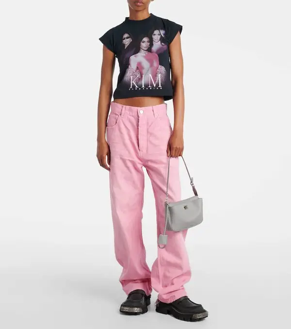 Balenciaga Rodeo Sling Leather Shoulder Bag