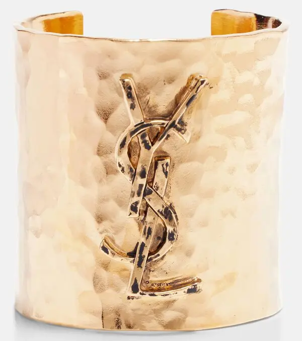 Saint Laurent Cassandre Cuff Bracelet - Gold