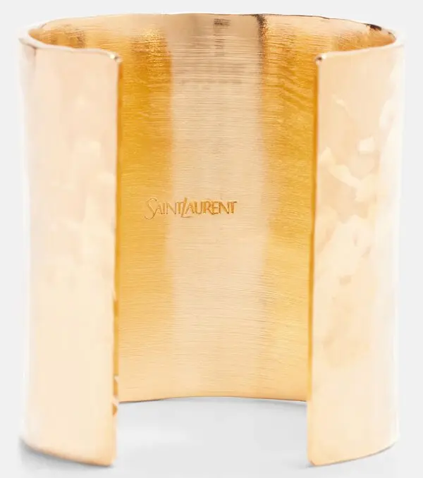 Saint Laurent Cassandre Cuff Bracelet - Gold