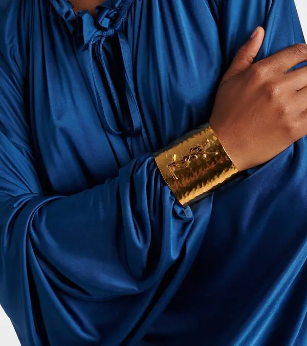 Saint Laurent Cassandre Cuff Bracelet - Gold