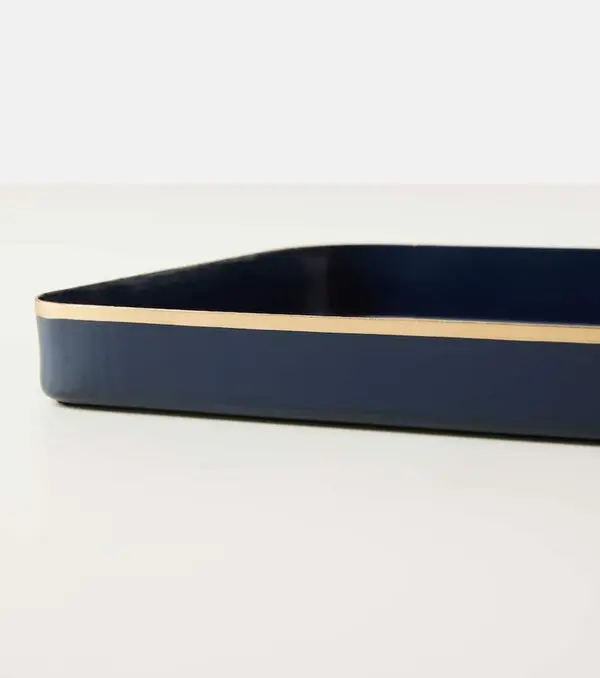 LES-OTTOMANS Lobster Painted Iron Tray