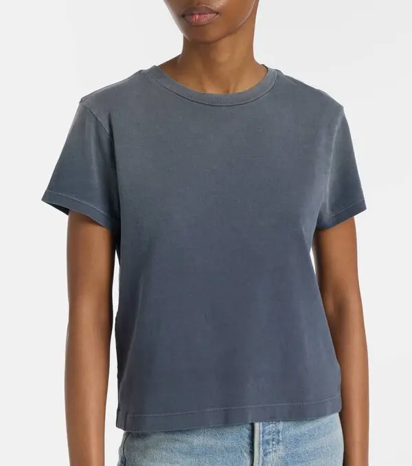 AGOLDE Adine Cotton Jersey T-shirt - Blue