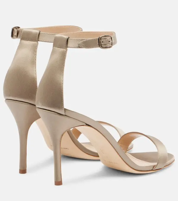 Manolo Blahnik Chaos Satin Sandals